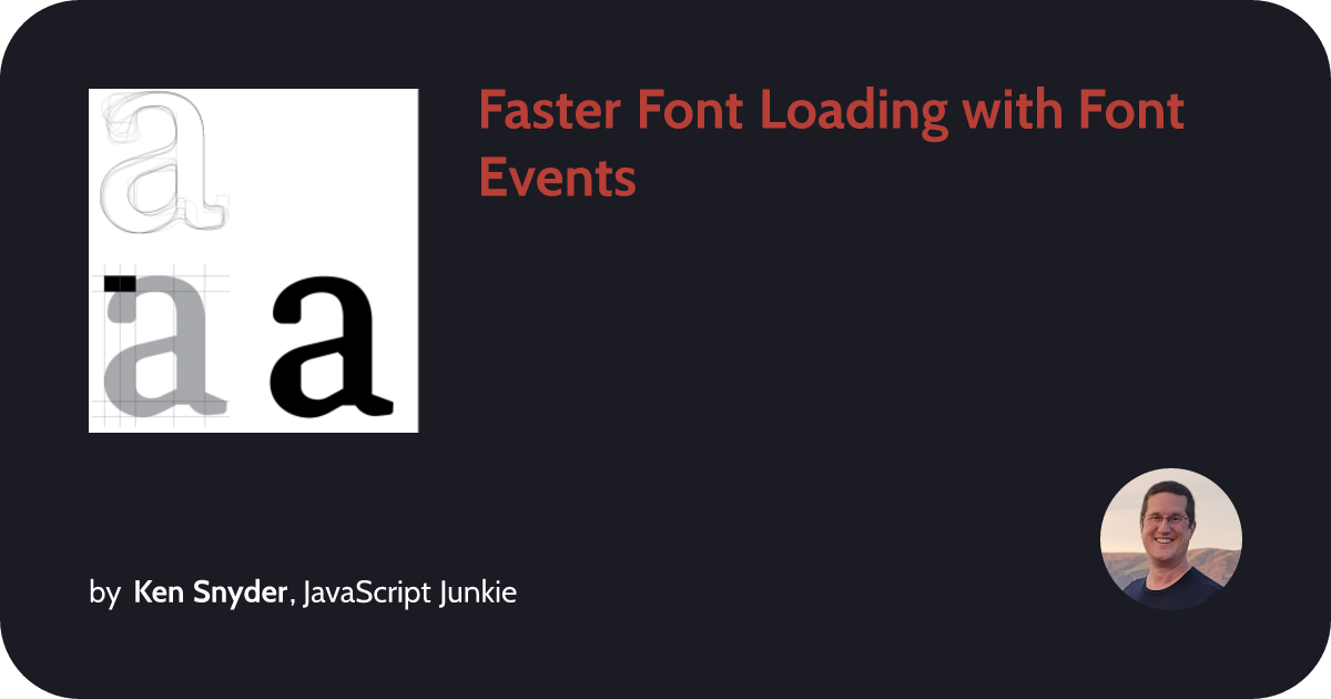 Faster Font Loading With Font Events Ken Snyder Javascript Junkie 3027